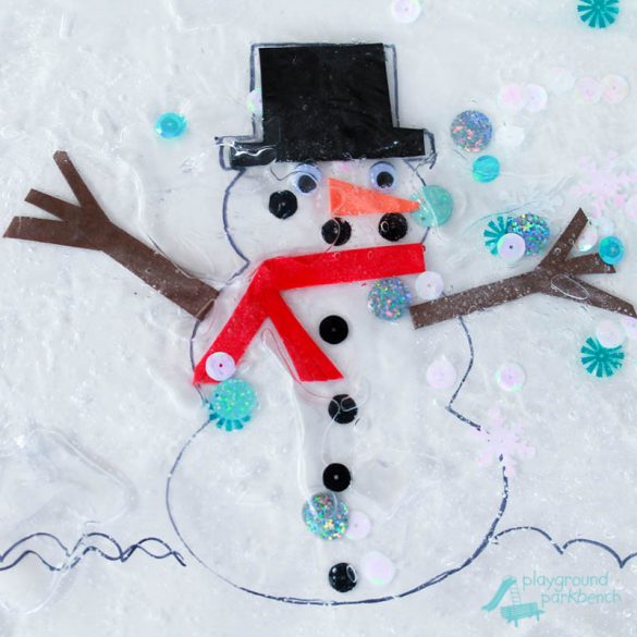 Jumbled Snowman - A Winter Fine Motor Activity