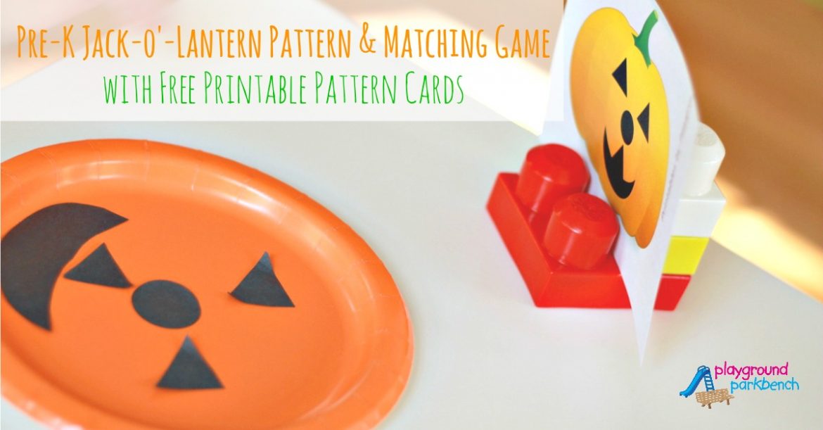 Pre-K Jack-o'-Lantern Patterns and Matching Game