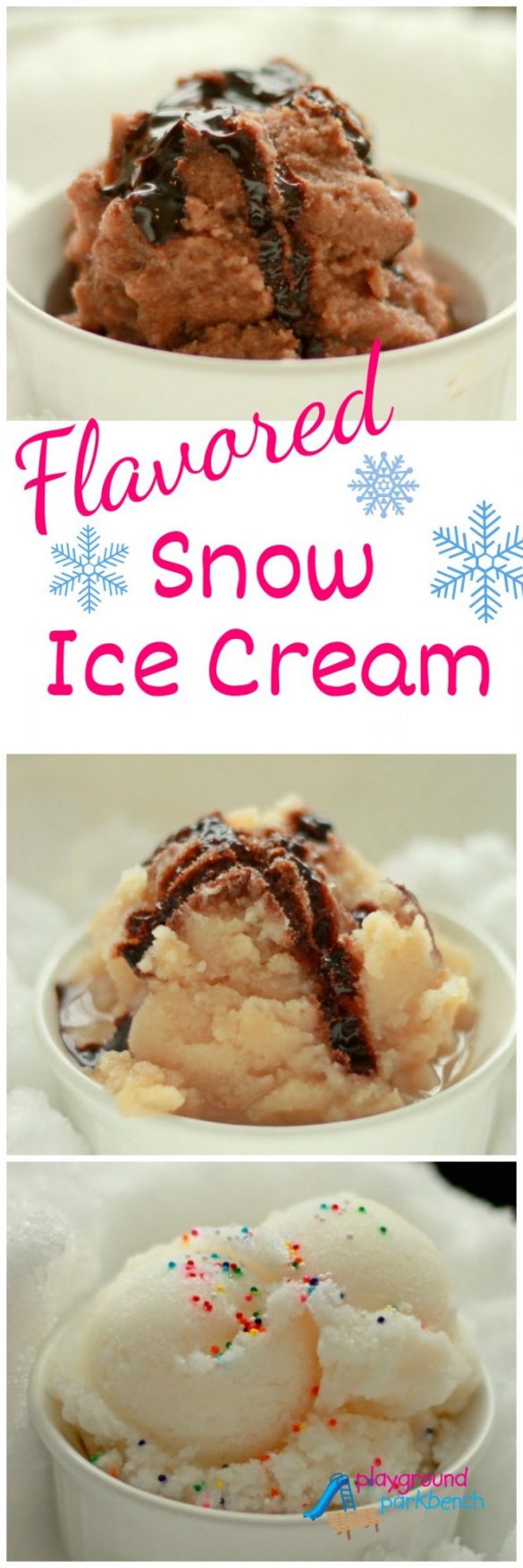 Quick and Easy Flavored Snow Ice Cream