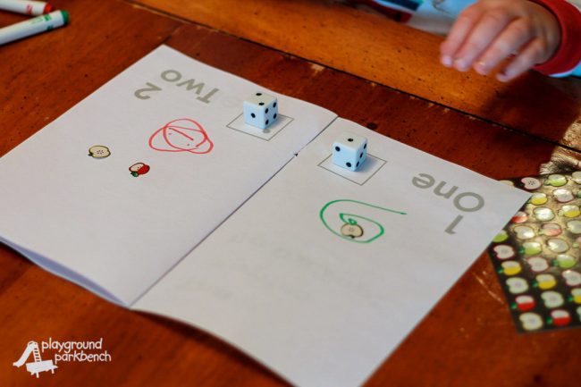 Ten Apples Counting Journal for Preschool