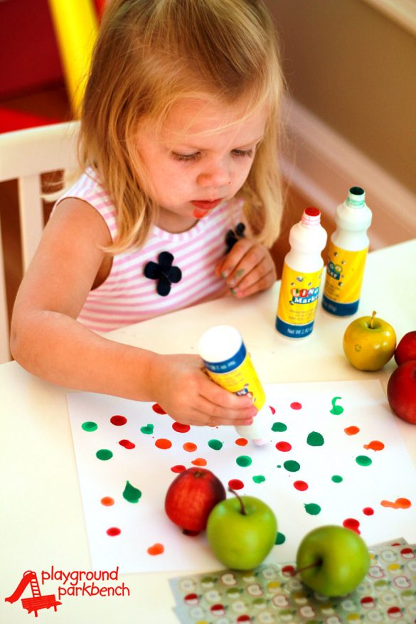 STEM Preschool Activities for Fall: Apple Patterns
