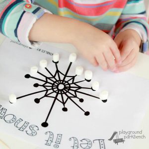 Marshmallow Snowflakes