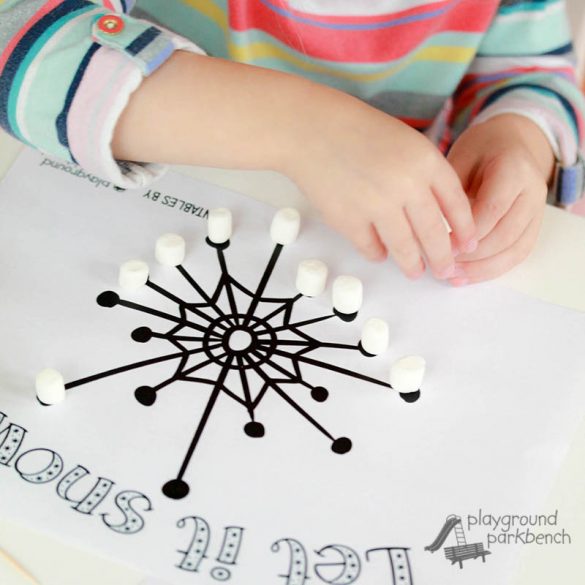 Marshmallow Snowflakes
