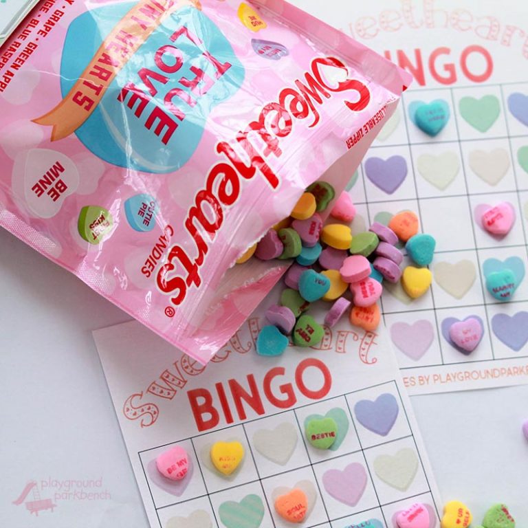 Conversation Hearts Valentine Bingo