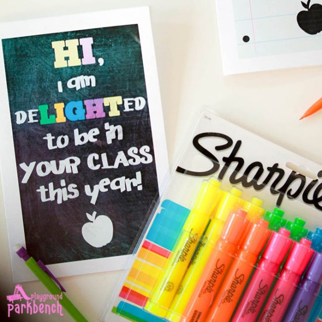 First Day of School Teacher Gift Printables